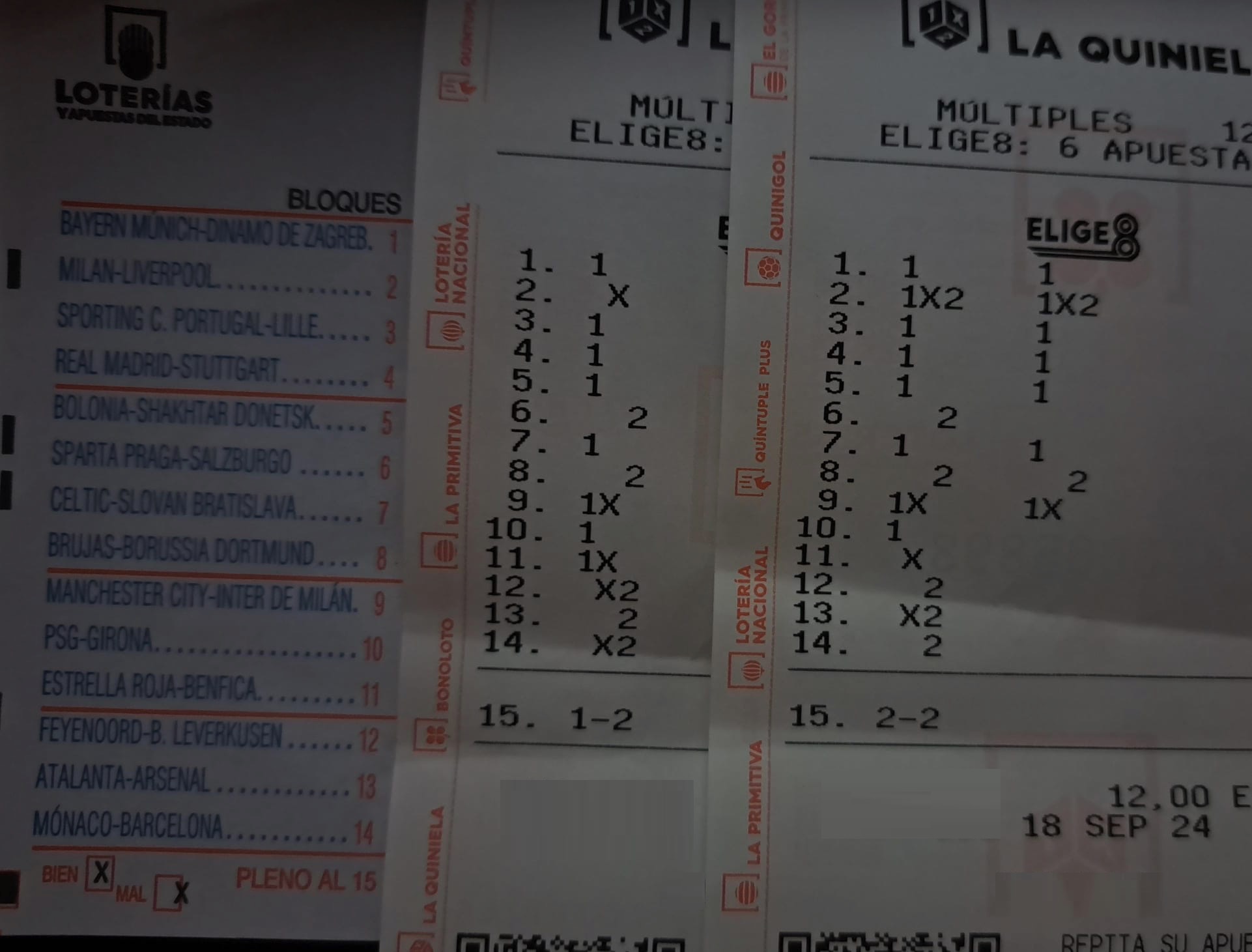 Resultados quiniela en directo - jornada 8 | Quiniela15